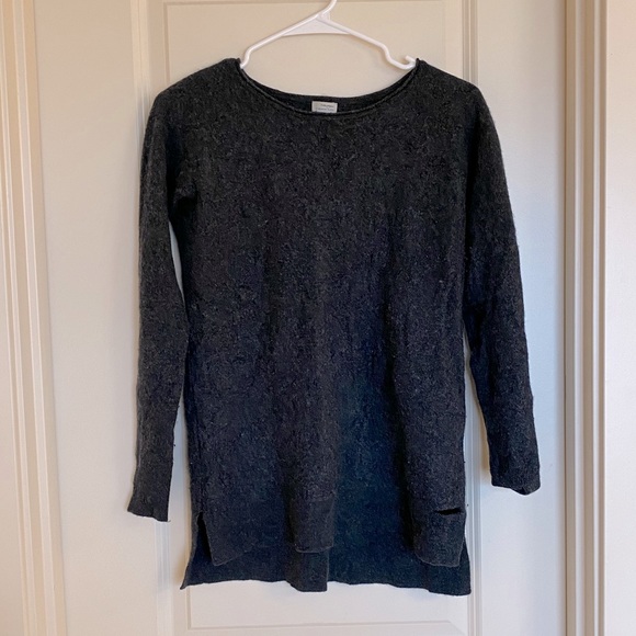 Halogen | Sweaters | Halogen Charcoal Gray Cashmere Sweater | Poshmark